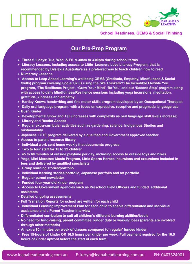 Leap Ahead Learning – leap ahead learning Keryn Johnson –Teaching & tutoring in reading for ...